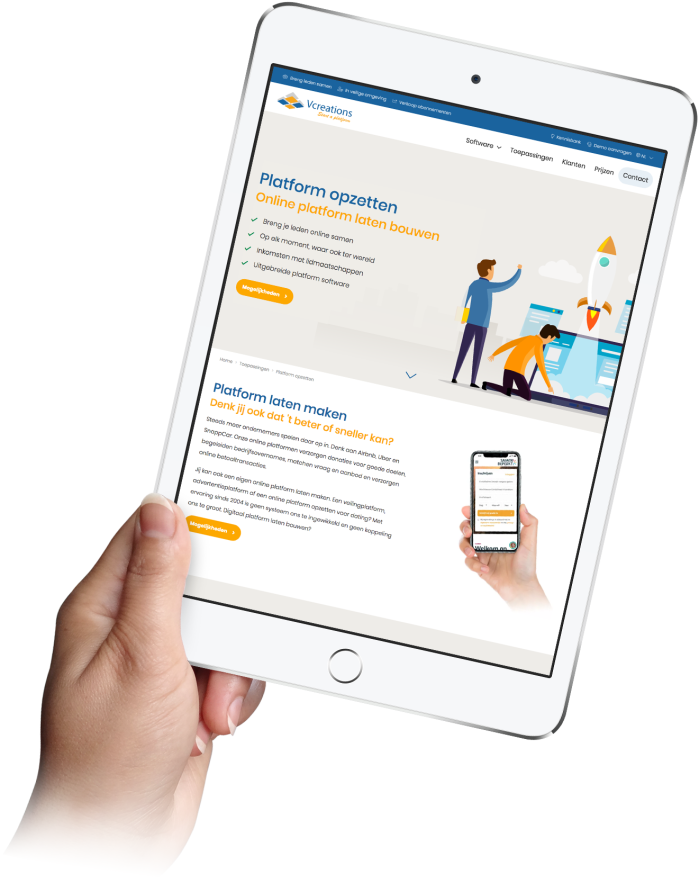 Manage pages on your platform